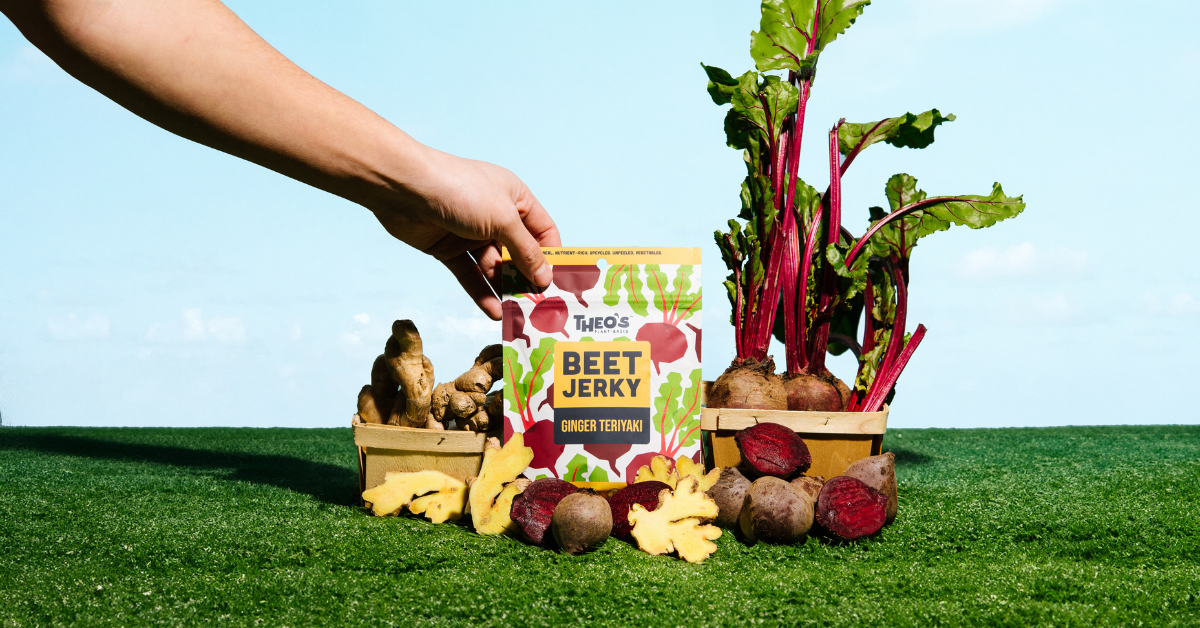 THEO's Plant-Based - Beet Jerky & Sweet Potato Jerky!